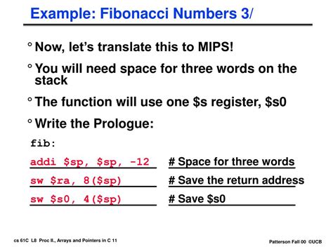 PPT CS61C Machine Structures Lecture 8 Procedure Conventions Part