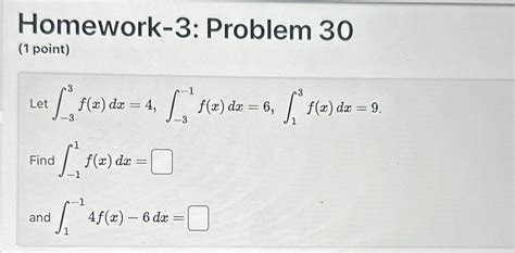 solved homework 3 problem 30 1 ﻿point let