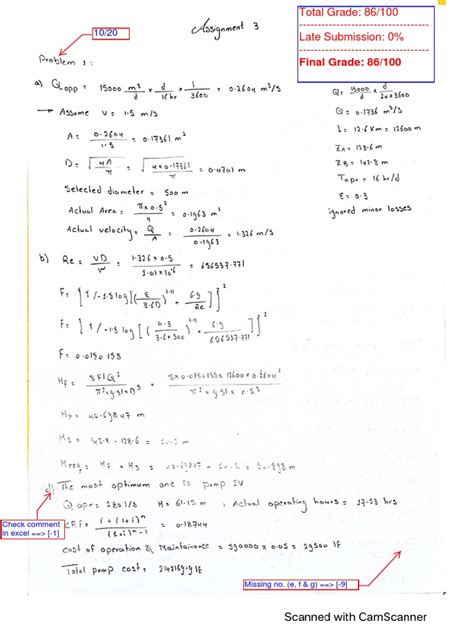 Hydraulics Assignment 3marked Up Pdf