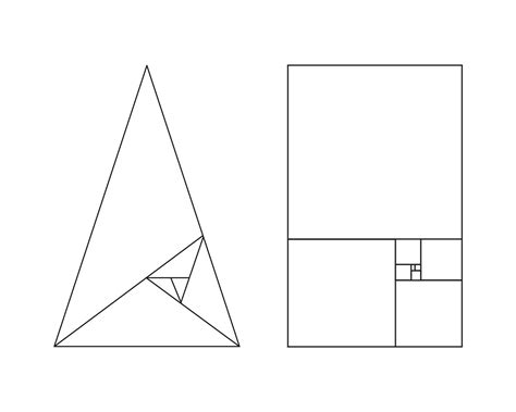 golden ratio template set of method golden section shapes fibonacci
