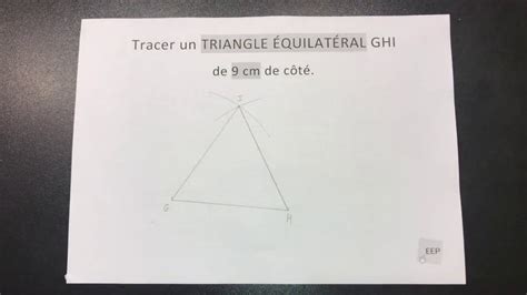 Tracer Un Triangle équilatéral Youtube