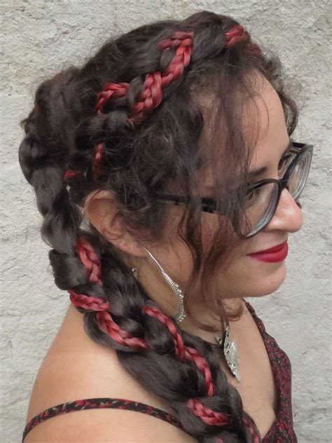 Rapunzel Braid Bun Messy Undone Look Your Hair Color Magic Tribal Hair