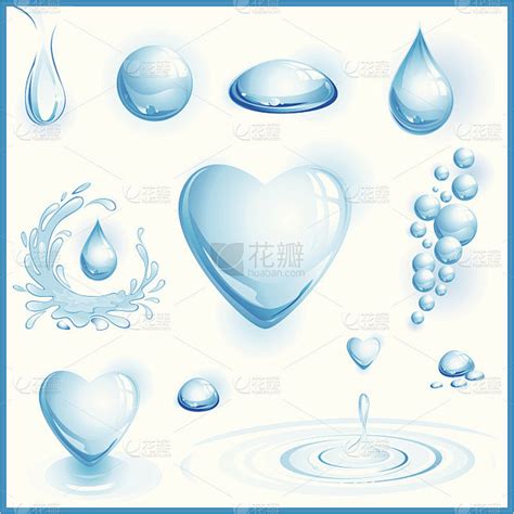 绘制不同形状的水滴