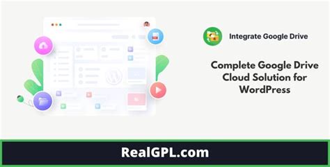 Integrate Google Drive PRO GPL V1 5 0