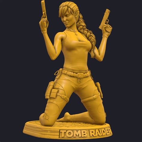 📞 Lara Croft Phone Holder・free Stl File For ・cults