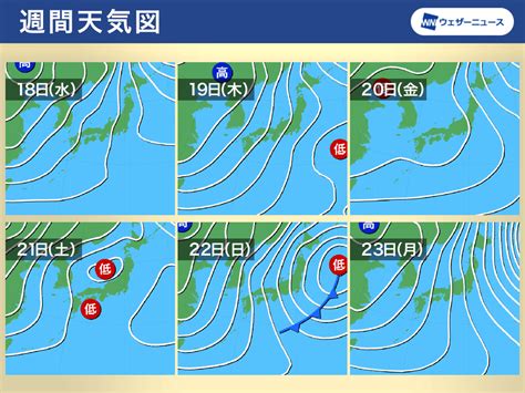 週間天気 雪や雨が続く日本海側 週末は全国的に天気崩れる ウェザーニュース