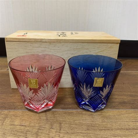 Yahooオークション Kagami Crystal カガミクリスタル 江戸切子クリ