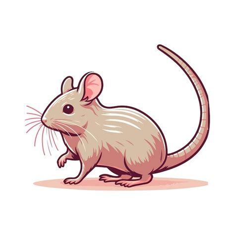 Ilustración Vectorial De Ratas Dibujadas A Mano Vector Premium
