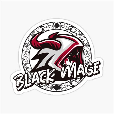 Black Mage Mtg Arena 4 Sticker By Brightstarart Redbubble