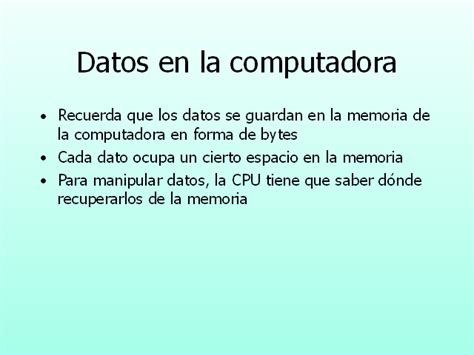 Datos y variables Fundamentos de programación