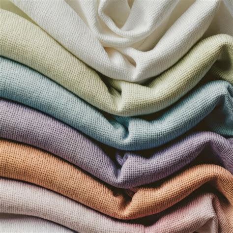 Colorful Collection Of Soft Textured Pastel Fabric Swatches Elegantly Displayed Premium Ai