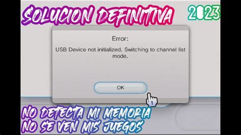 No Se Ven Mis Juegos En Loader Gx ⭐ Usb Device Not Initialized ⭐ Wii No Detecta Mi Memoria Usb O