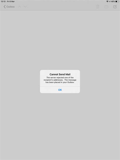 Email Wont Send Server Rejected Recipi Apple Community