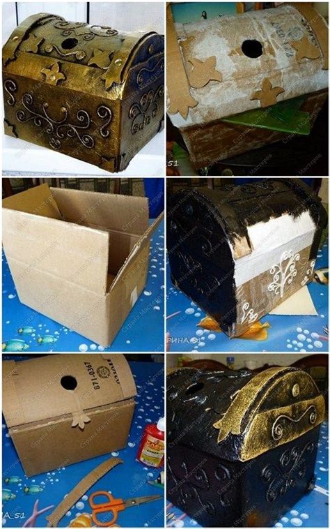 Что можно сделать из картона своими руками Jewelry Box Diy Diy Box Chests Diy