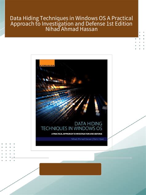 Immediate Download Data Hiding Techniques In Windows Os A Practical Approach To Investigation