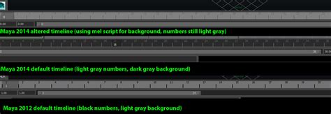 Maya 2014 Timeline Number Color Issue Autodesk Community