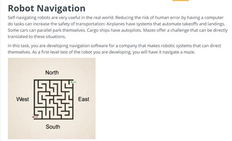 Solved Robot Navigation Self Navigating Robots Are Very
