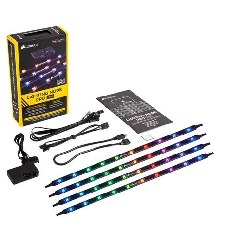 Kit De Iluminación Corsair Lighting Node Rgb 4 Tiras Led Cl 9011109