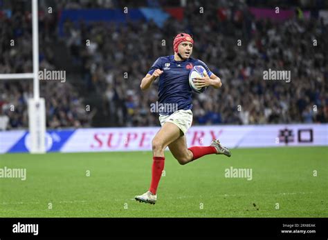 Louis Bielle Biarrey Marque Un Essai Lors De La Coupe Du Monde De Rugby