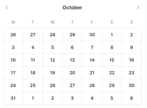 Php Using The Library Carbon How To Filter The Weekdays Of The Month While Marking The Days