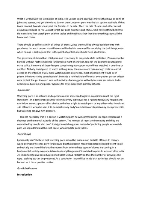 Pornography Report DOCX