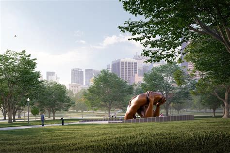 Installation Of The Historic Embrace Monument Begins On The Boston
