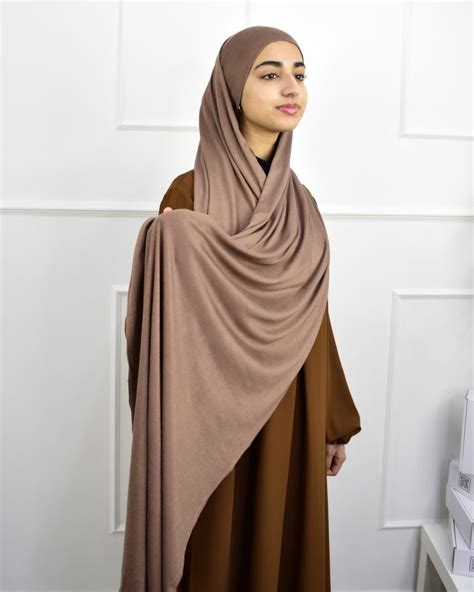 Jersey Instant Hijab Brown Ina Collection
