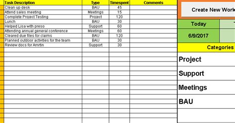 Work Log Template Track And Schedule Daily Log Weekly And Monthly
