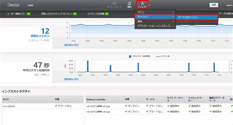 ユーザセッションを確認する