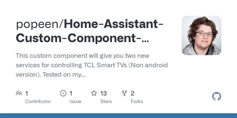 github popeen home assistant custom component tcl remote this custom