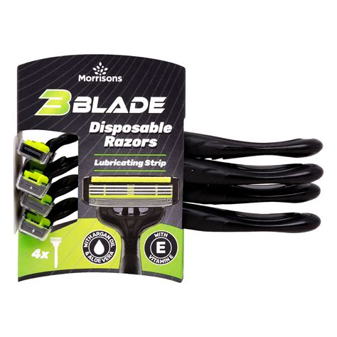Morrisons Triple Blade Disposable Razors 4 Pcs Online At Best Price