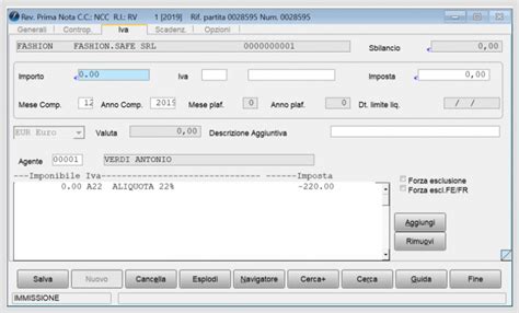 nota di variazione di sola iva ai sensi dell art 26 c 2 dpr 633 72
