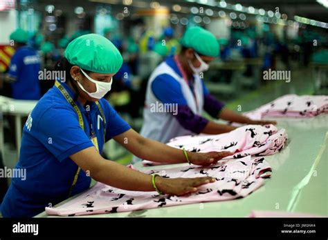 Female Workers In A Ready Made Garment Factory In Gazipur On The