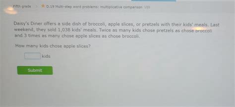 Solved Fifth Grade D19 Multi Step Word Problems