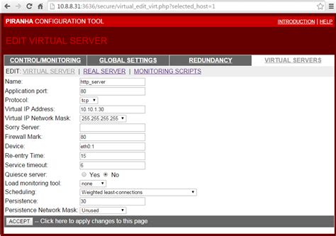 Setting Up A Load Balancing Lvs Nat Cluster With Piranha Lisenet Linux Security