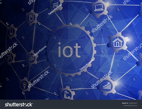 Internet Things Iot Networking Concept Connected Stock Vector Royalty