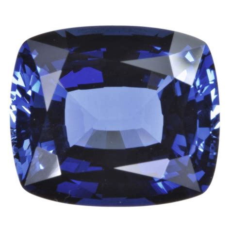 Natural Tanzanite Faceted Cushion Cut Blue Gemstone For Jewellery At