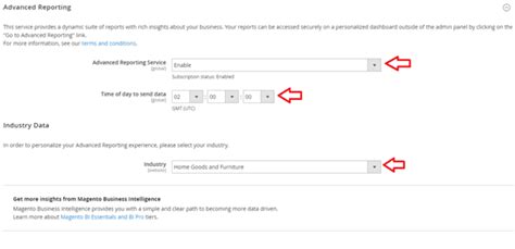 Enabling Advanced Reporting In Magento 2