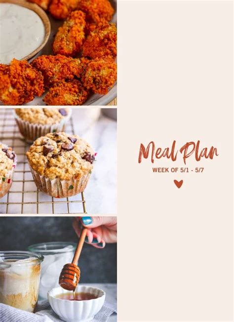 Weekly Meal Plan 5823 51423 Sweetphi