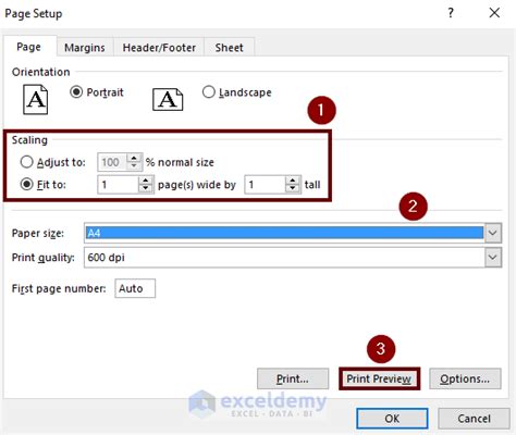 How To Print A Full Page Of An Excel Sheet In A Size Methods