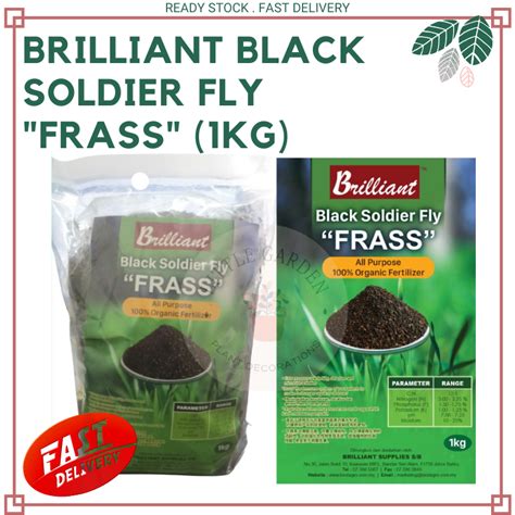 Ready Stock 1kg Baja Organik Black Soldier Fly Larvae Frass Organic