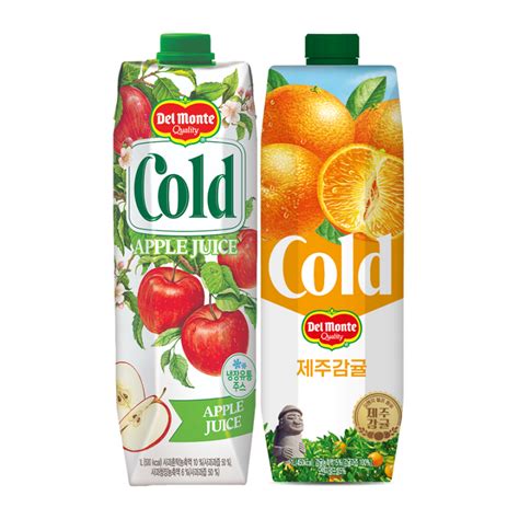 델몬트 콜드 사과 감귤 1l 기획 배민 장보기∙쇼핑