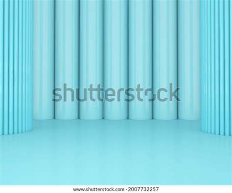 Empty Room Wall Background 3d Illustration Stock Illustration