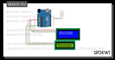 Suhu Dan Kelembaban Smart Bee Wokwi Esp32 Stm32 Arduino Simulator