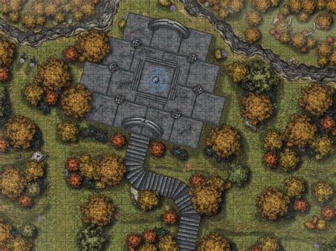 Forest Temple [36x27] Gridless V R Dndmaps
