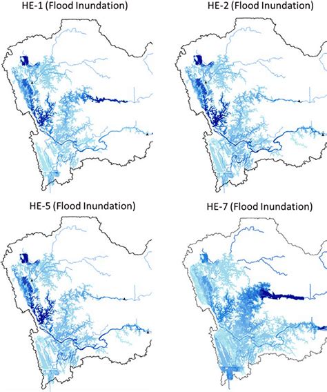 Comparison Of Flood Inundation Maps During Different Hes Computed Based