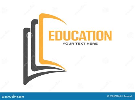 Education Logo An Open Book Stock Vector Illustration Of Open