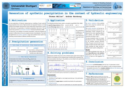 Pdf Generation Of Synthetic Precipitation In The Context Of Hydraulic
