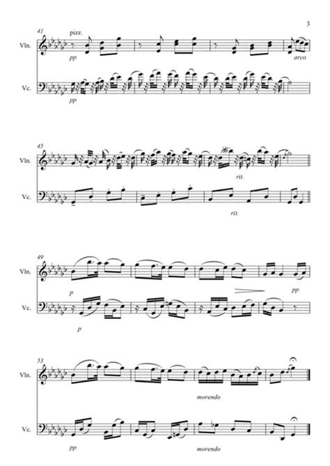 Dvorak Humoresque Op101 No7 Violin Cello By Antonin Dvorak