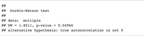 R Heteroskedasticity And Autocorrelation Tests Cross Validated
